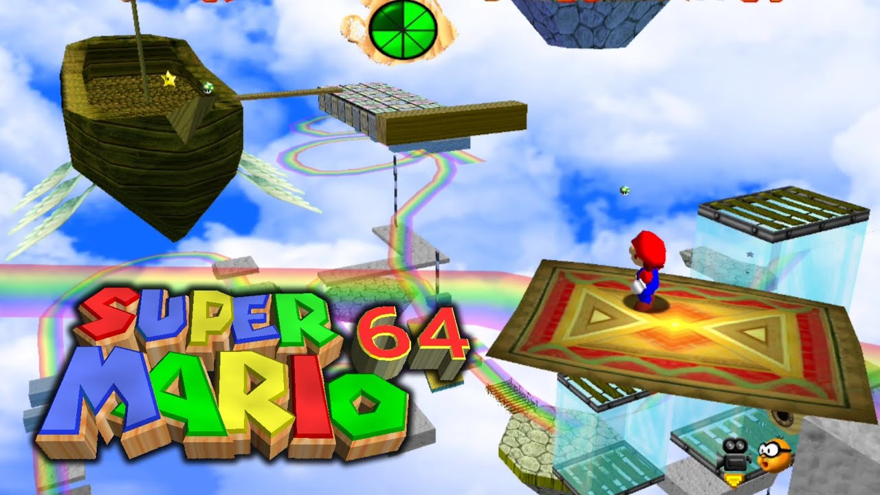 Super Mario 64 WaveDash Melee Mod HD Textures Full Screen 16:9 ...