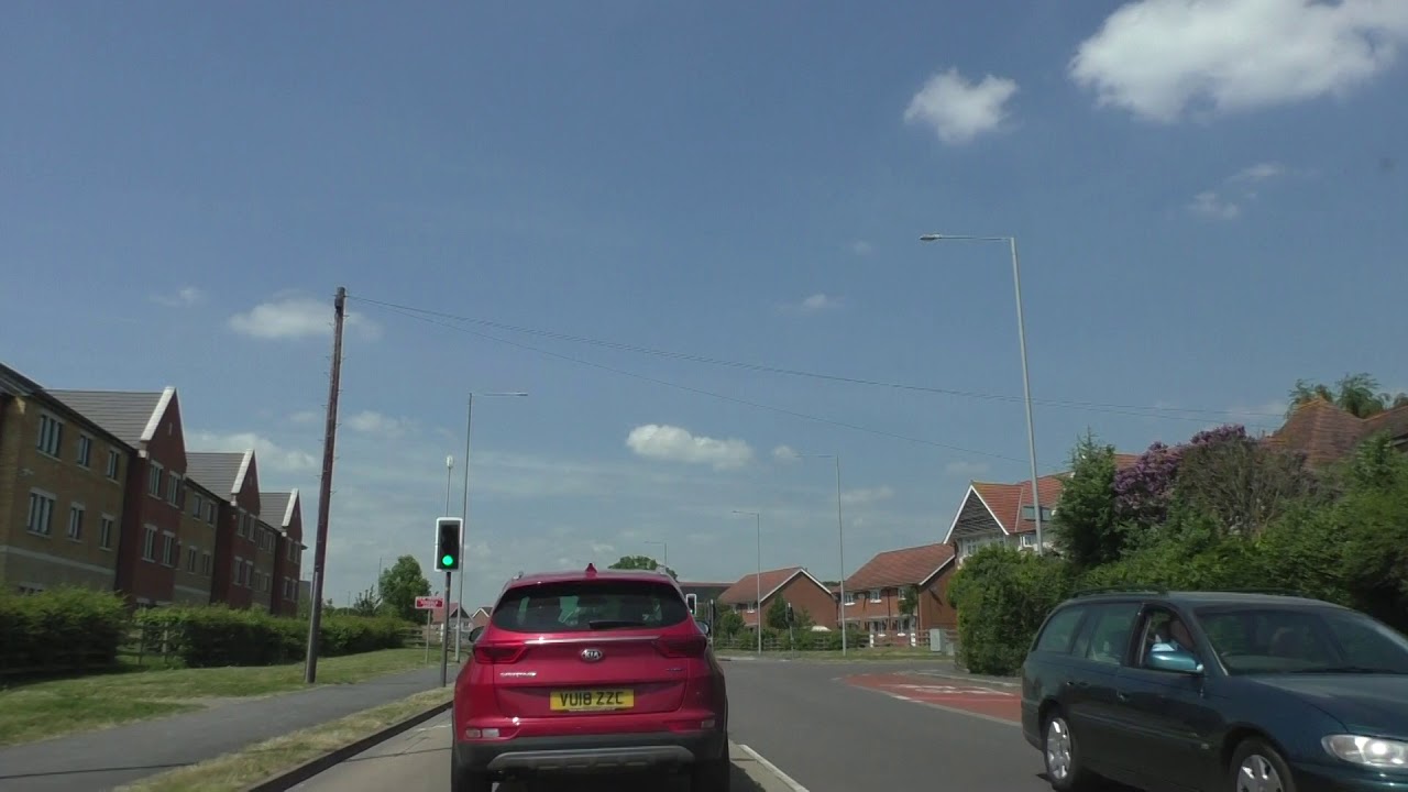 Driving On Bromyard Road A44 & Tudor Way, Worcester, Worcestershire ...