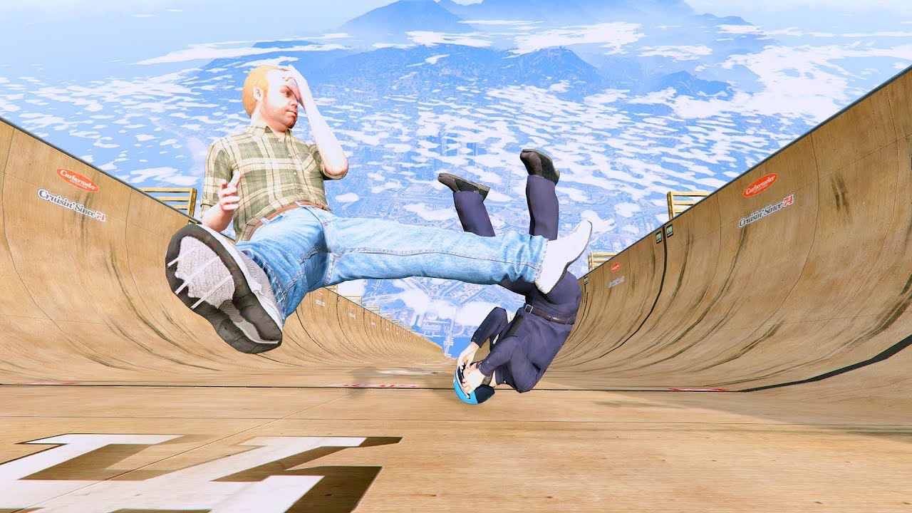 GTA 5 Crazy Jumper/Falls compilation #8 (GTA 5 Fails Funny Moments ...