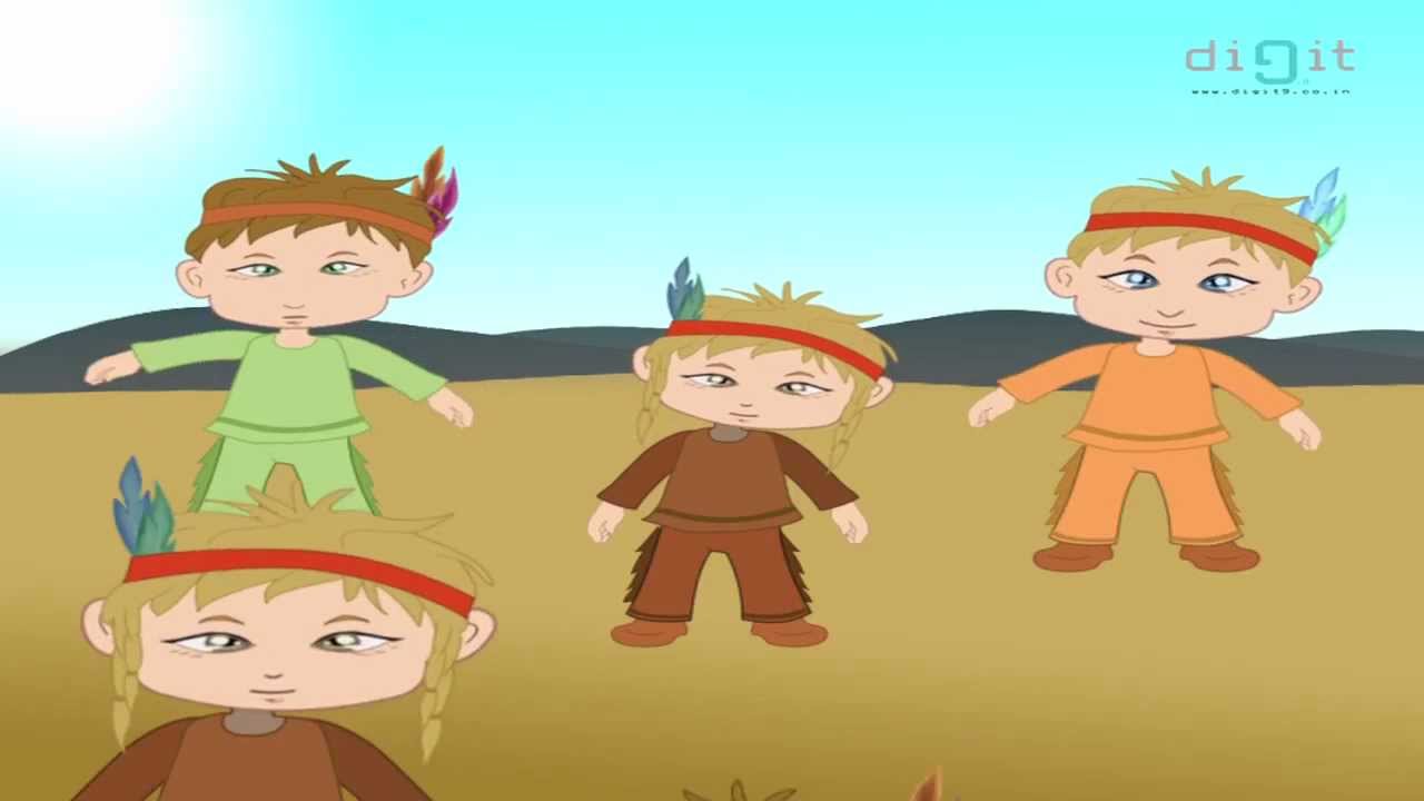 One Little Two Little Indian | Animated Nursery Rhymes & Songs With ...