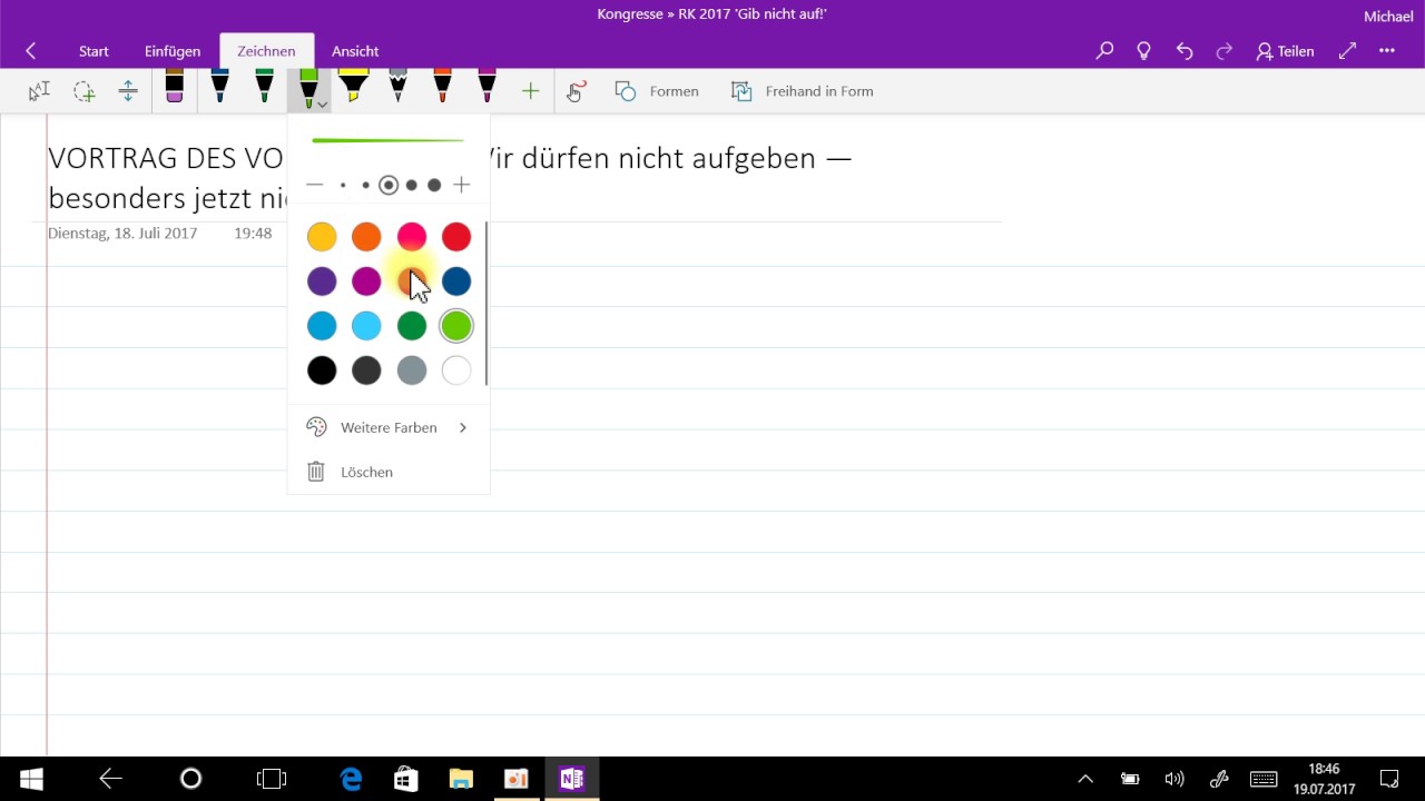 006) OneNote weiter einrichten - YouTube