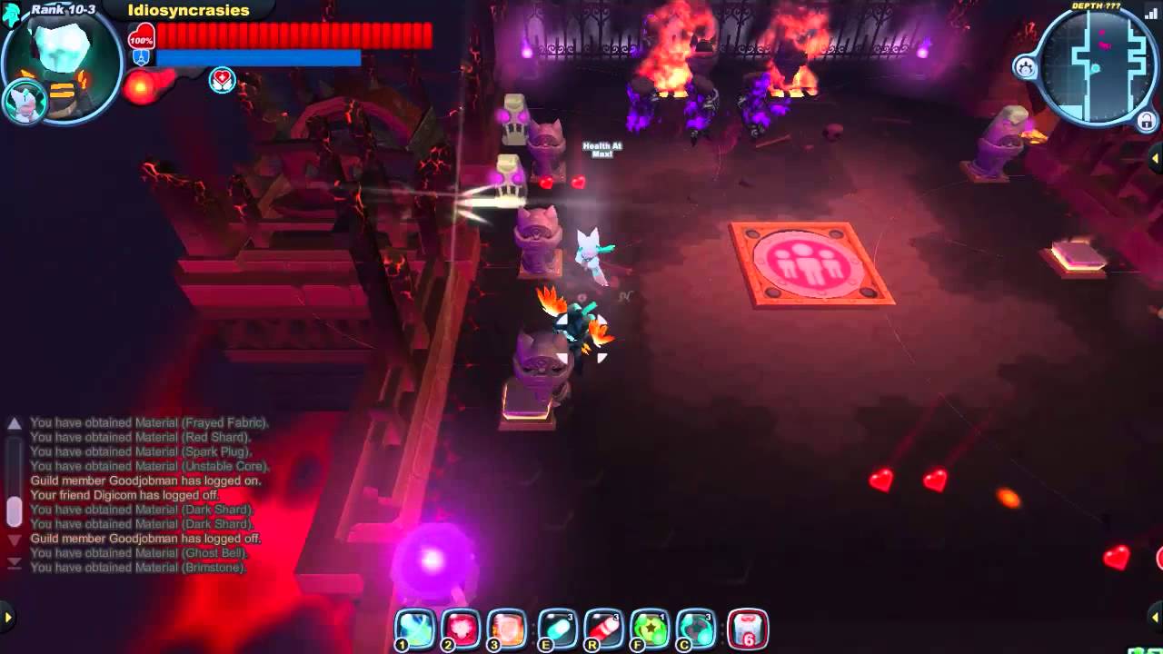 (Spiral knights) Darkfire Vanaduke solo elite (depth1) - YouTube