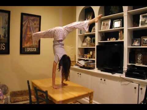 Handstands on Tables - YouTube