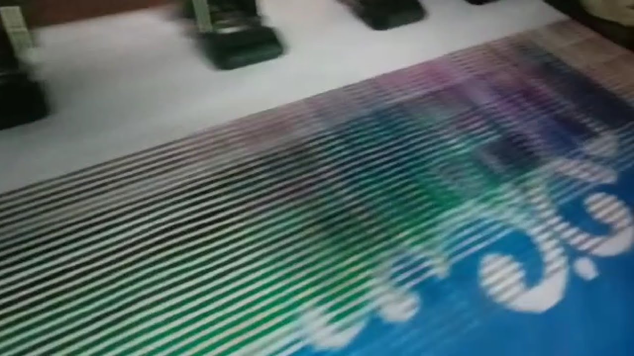 print data mismatch flex printing machine - YouTube