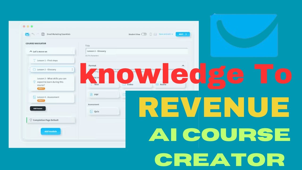 The New Getresponse AI Course Creator Tool - YouTube