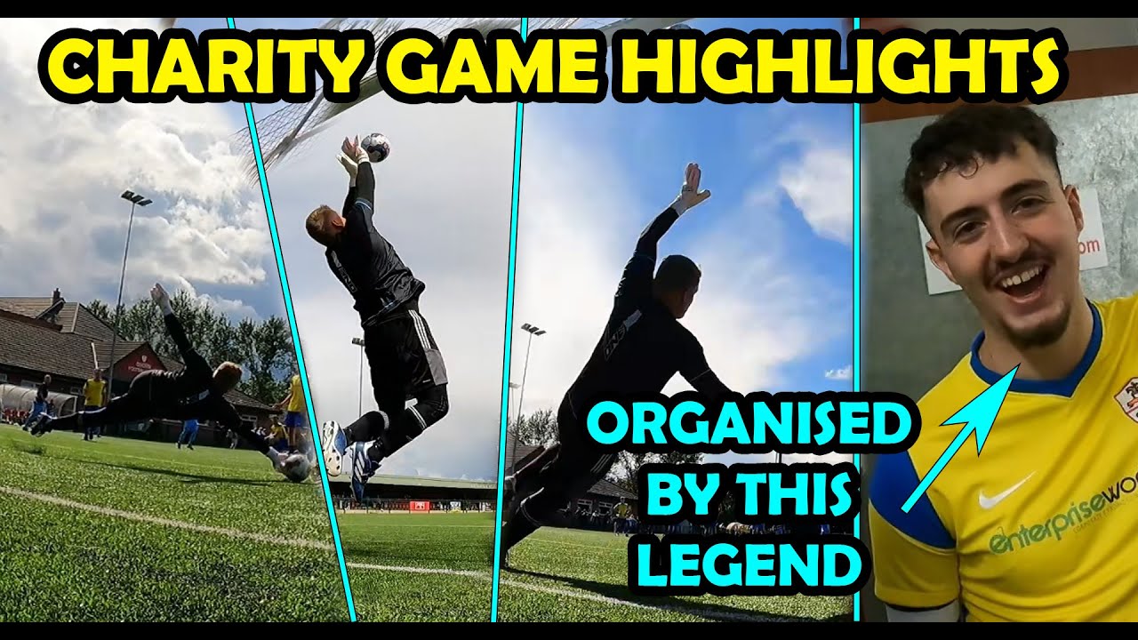 I played in a charity game for MIND! VLOG and highlights - YouTube