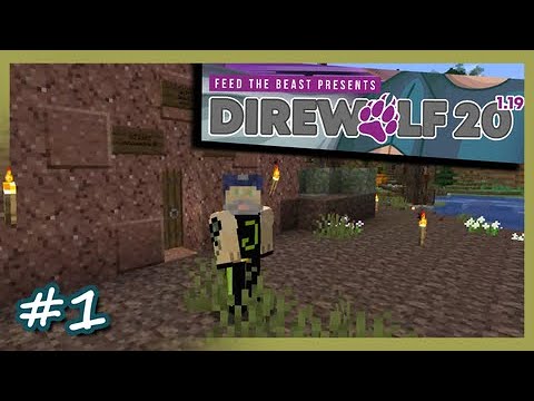 Direwolf20 Modpack - Episode 1 - Oh, Great Dire, Granite us Shelter ...