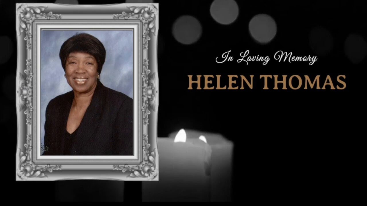 Celebrating the Life of Minister Helen M. Thomas, 4-3-24 - YouTube