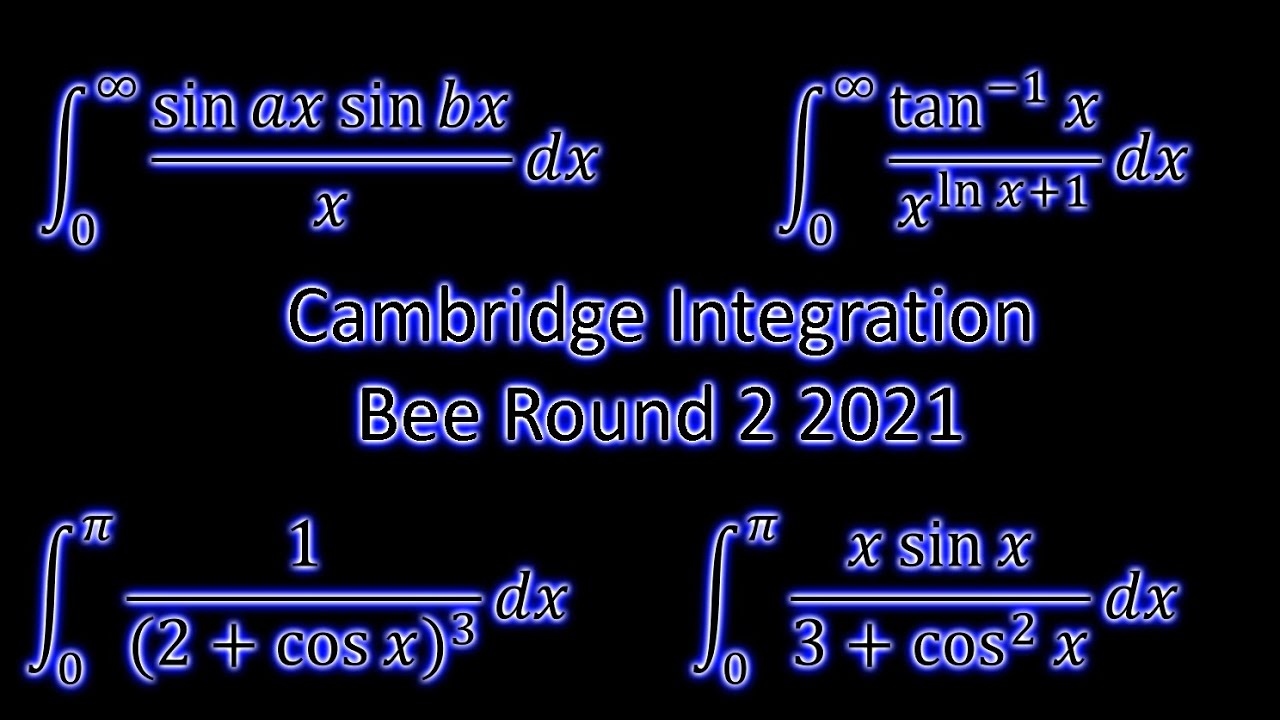 "Live Solving" Cambridge Integration Bee 2021 R2 - YouTube