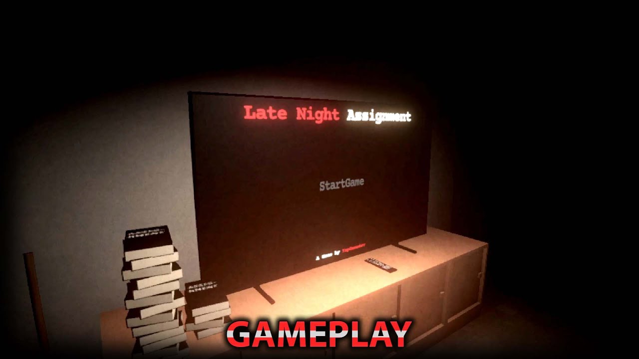 Late Night Assignment - Indie Horror Game(GAMEPLAY) - YouTube