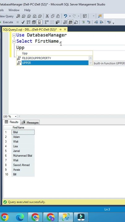 Convert Small Letters into Capital Using SQL Scalar Function | Learn SQL | @DataScience2023 ...