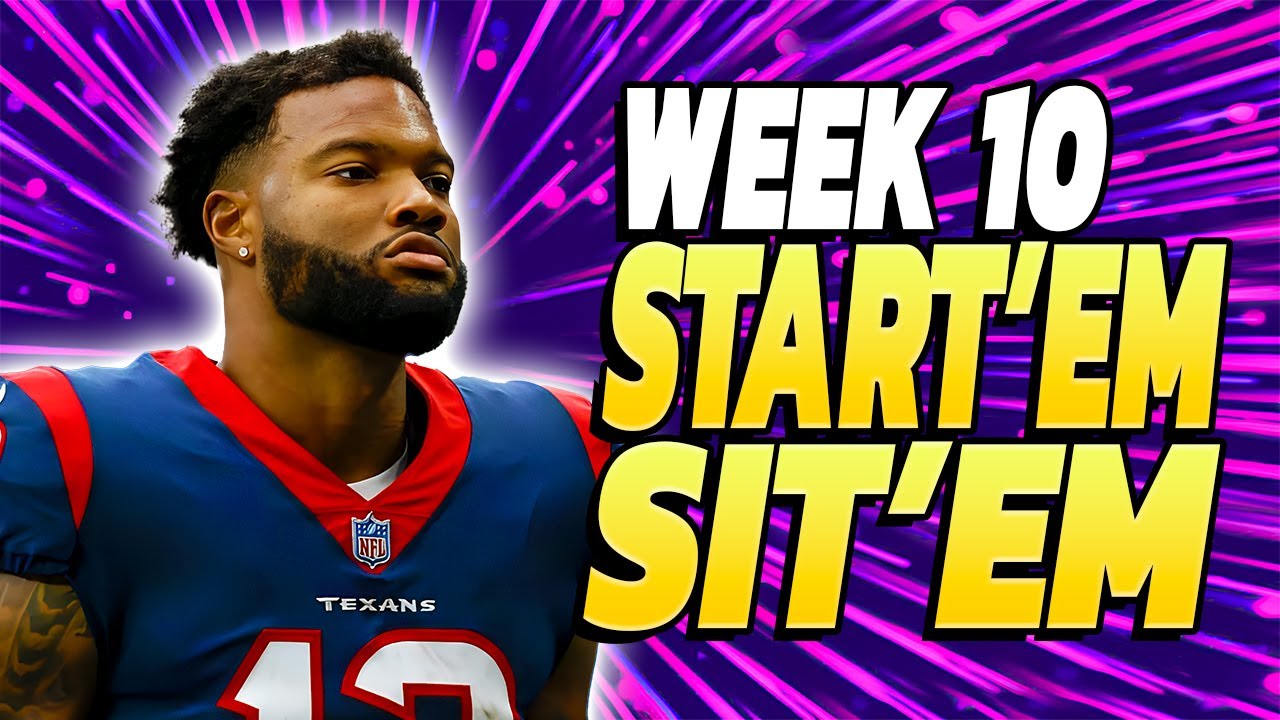 Answering Your Last Minute Week 10 Start Sit Questions! - YouTube