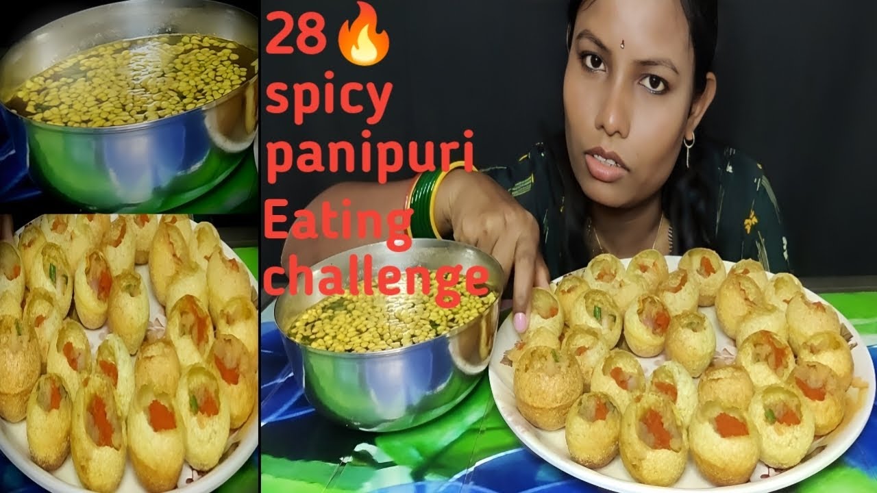 🔥🌶️ Indian Street food eating challenge||Indian Street food panipuri ...