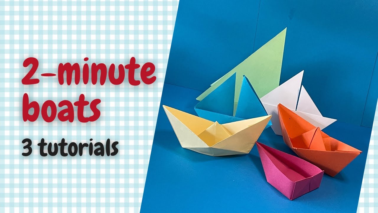 2 Minute paper boats - part 1. - YouTube