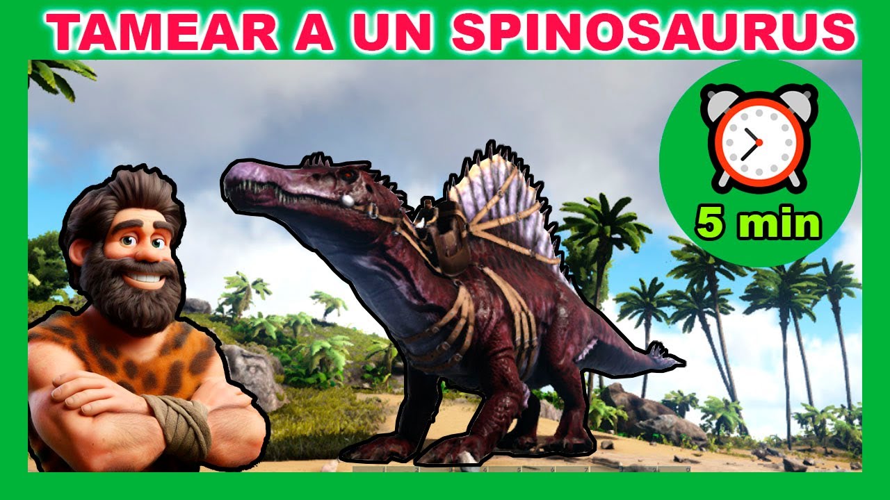 🦖 COMO TAMEAR un SPINOSAURUS en ARK [FÁCIL Y RÁPIDO] 🦖 - guía de ark ...