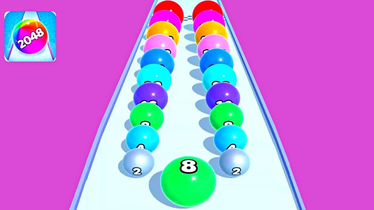 Soft Ball Run Merge 2048 ! All Levels Gameplay (105-112) android, ios ...
