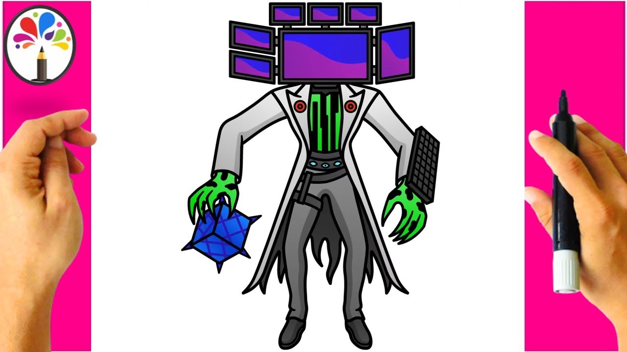 How to draw "Titan PC Man Unleashed: Skibidi Toilet Chronicles" - YouTube