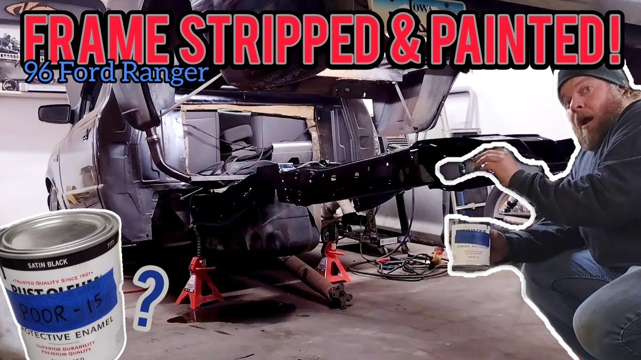 Painting The Frame - Ready For New Suspension Parts! 96 Ford Ranger ...