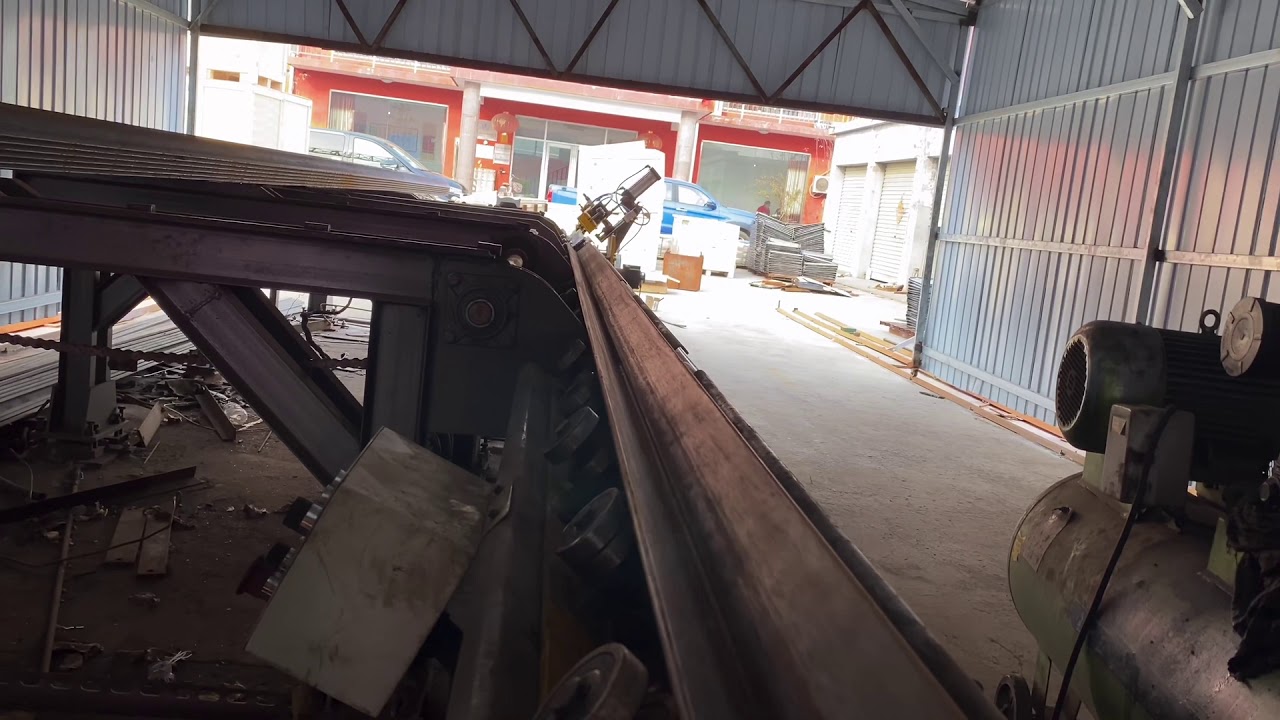 Automatic cross arm production line - YouTube