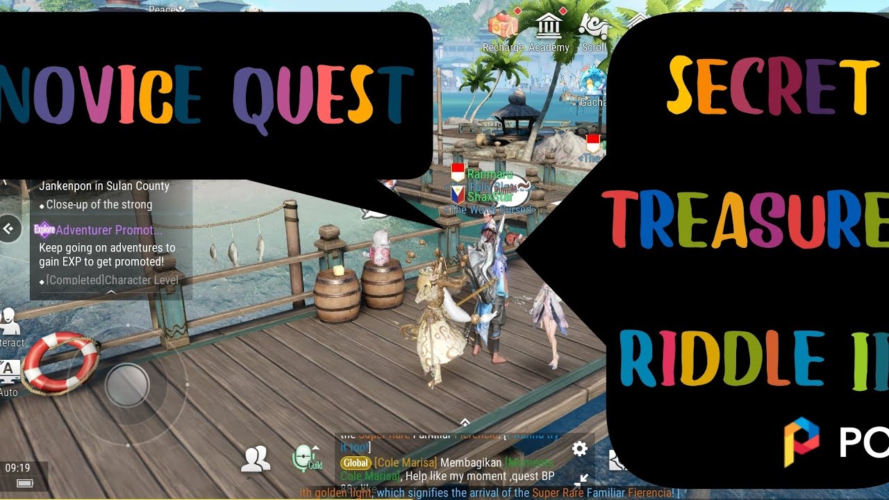 NOVICE QUEST: SECRET TREASURE RIDDLE PART 2!! REVELATION INFINITE ...