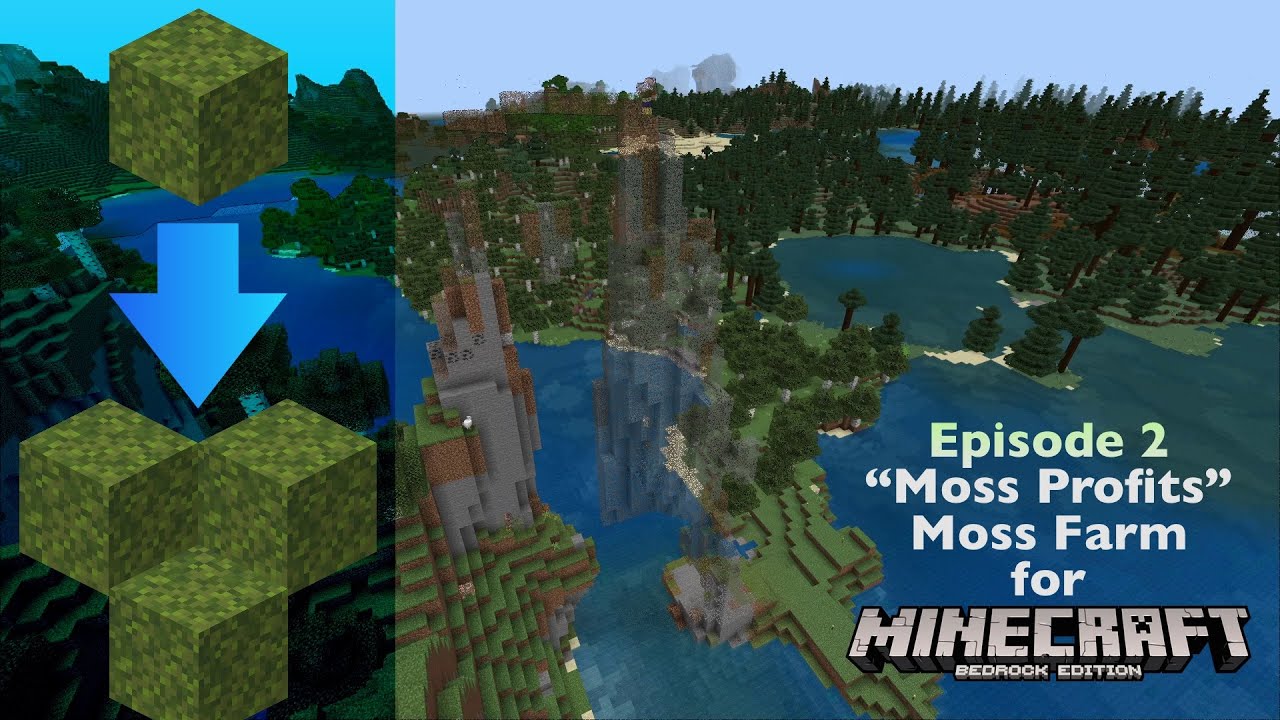 Making moss from moss - Minecraft Moss Farm - Episode 2 (Minecraft ...