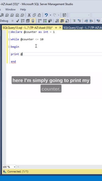 Sql Using While Loops Datascience Coding Mssql Sqlserver Sqltips Youtube