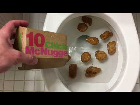 Will it Flush? - Mcdonalds 10 Chicken McNuggets