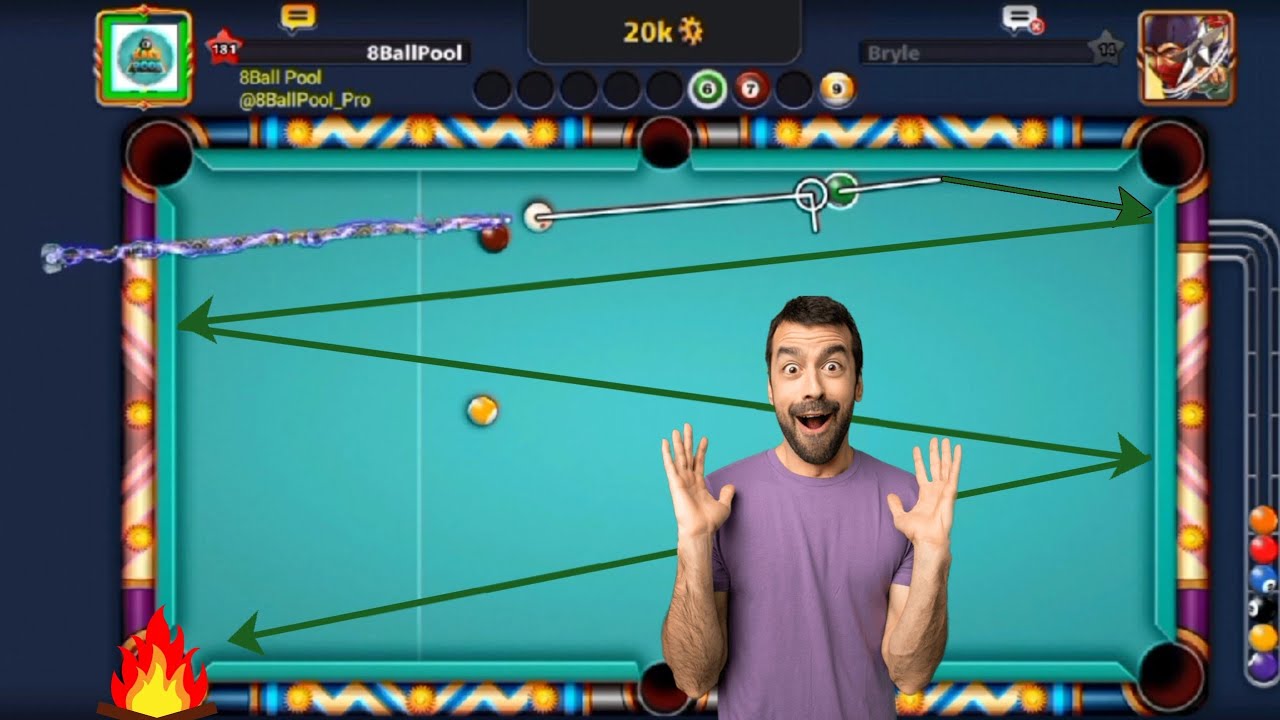 5 amazing and beautiful shots in the 8 ball pool - YouTube