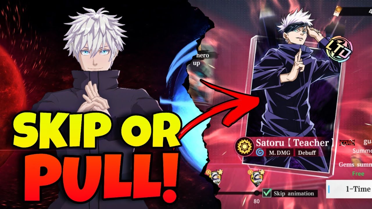 Jujutsu Duel SKIP OR PULL GOJO TEACHER? Wish Summoning - YouTube