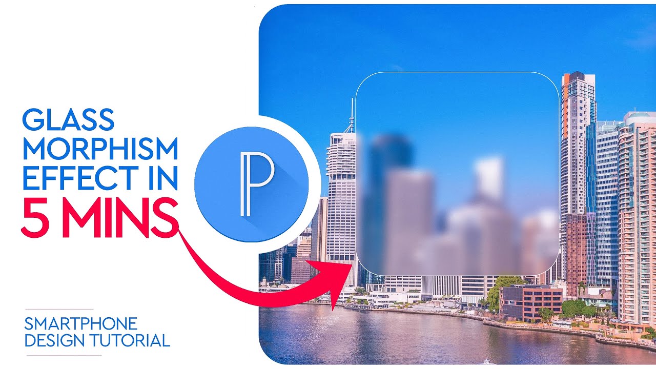 Easiest way to create GLASSMORPISM Effect on your SMARTPHONE in just ...