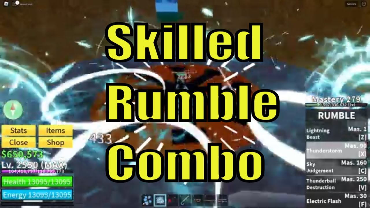 Skilled Rumble Combo #bloxfruits - YouTube