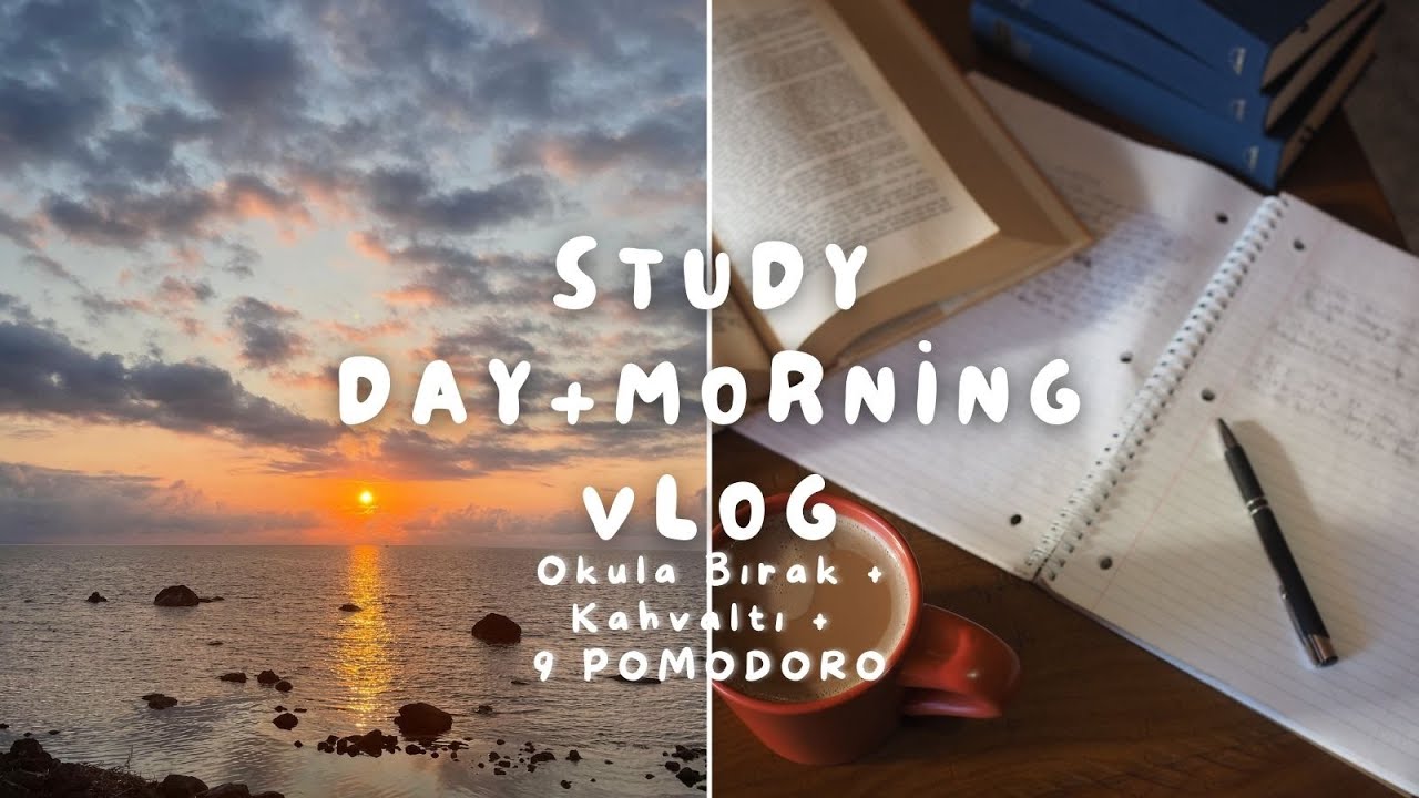 Vlog Serimin İlk Günü: Study + Daily Routine - YouTube