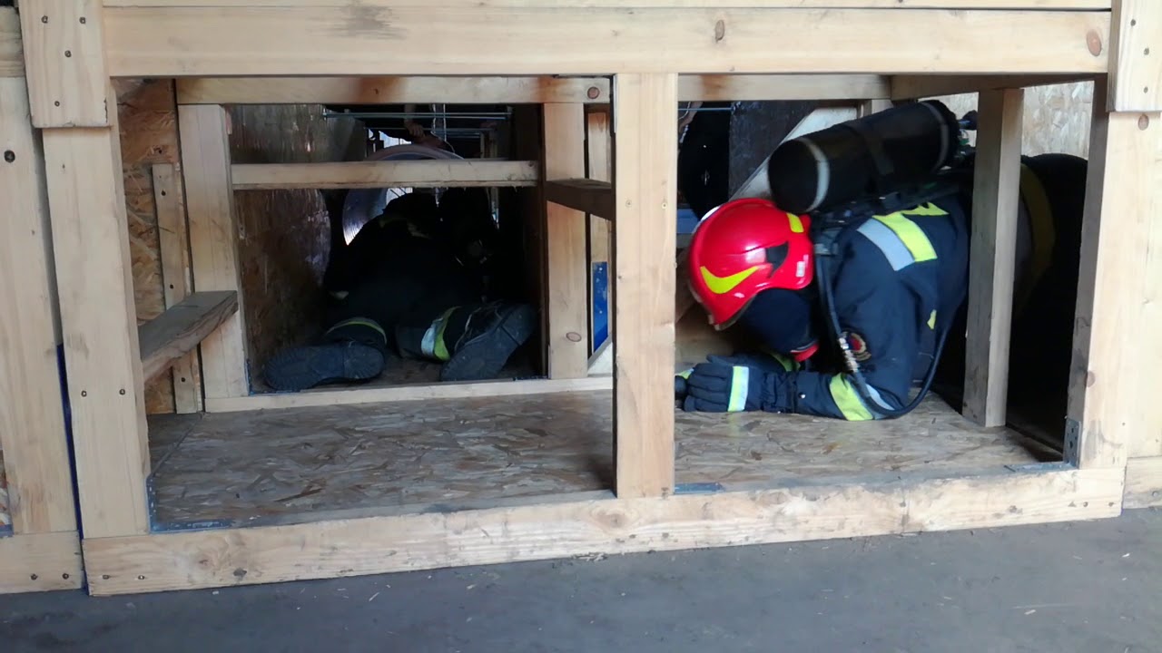 Firefighter training - Maze Exercise (part 1) - YouTube