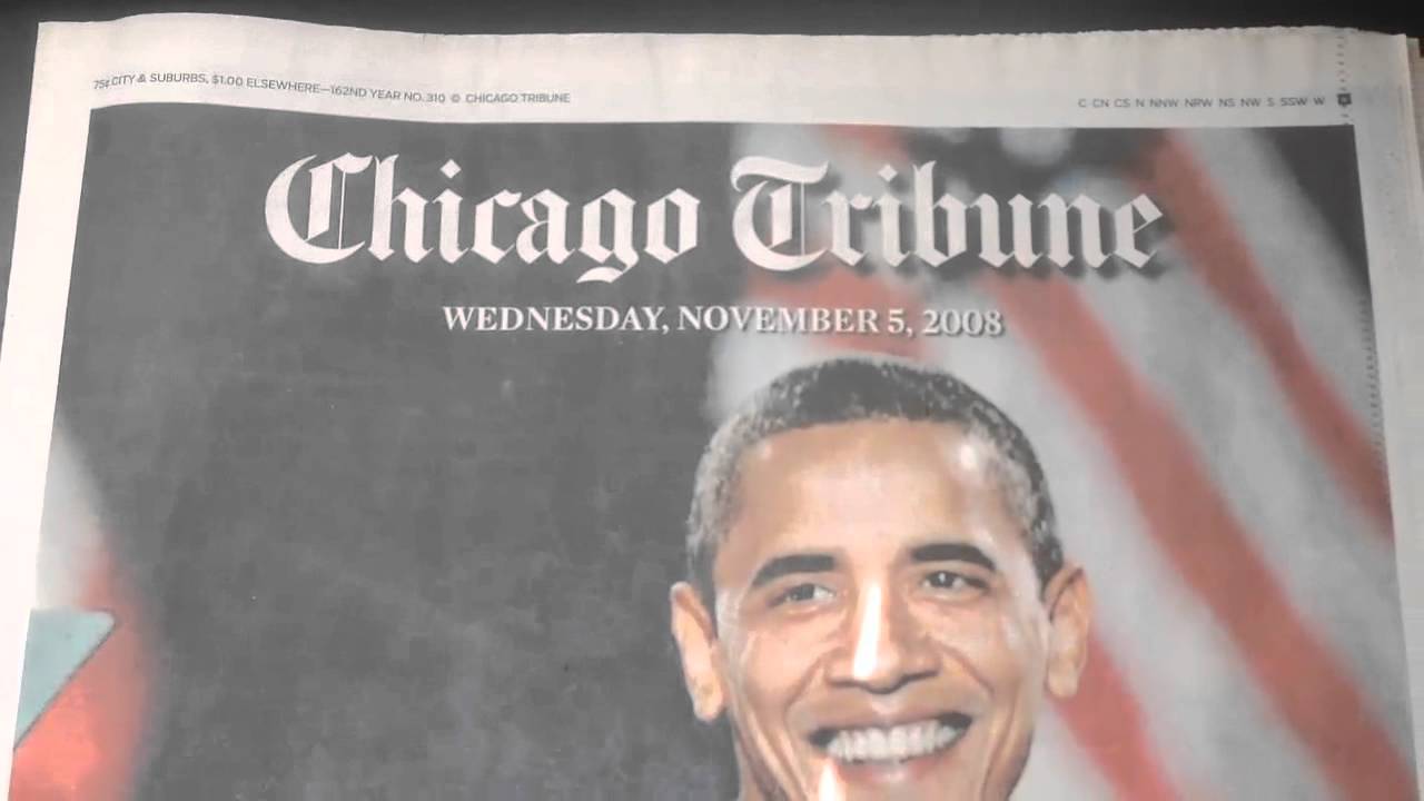 President Obama 2008 Election Newspaper - YouTube