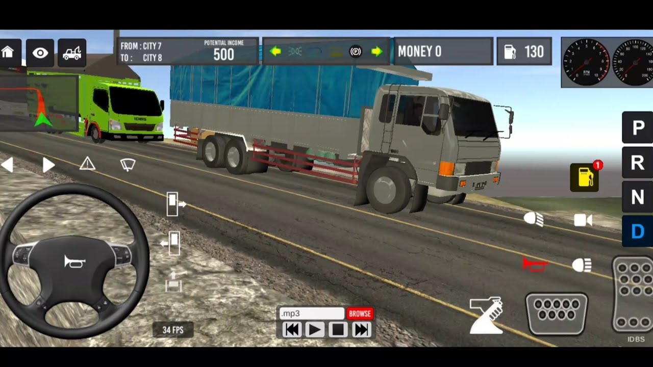 Mobil Truck Tronton Oleng Muat Beras Bulog Terguling - Truk Oleng ...