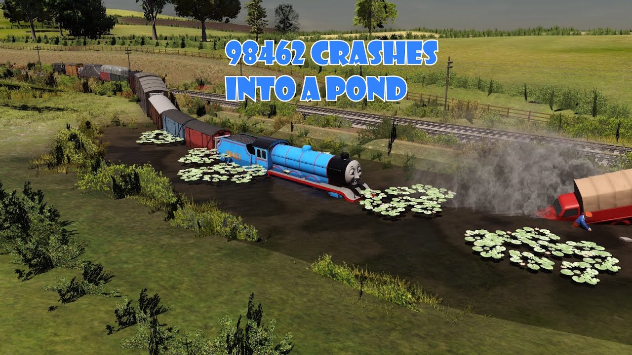 98462 crashes into a Pond - YouTube
