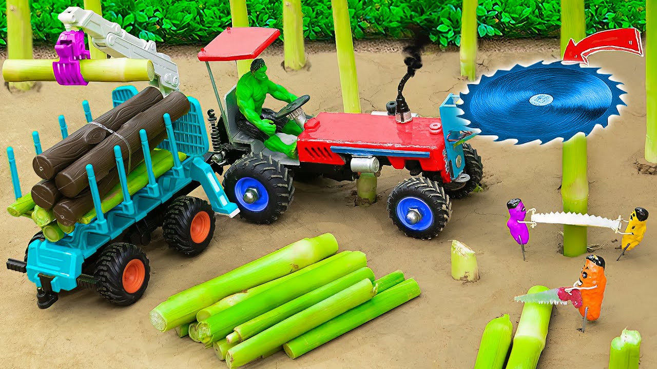 DIY tractor Do-it-yourself wood-carrying - House for cow, pig | How to ...