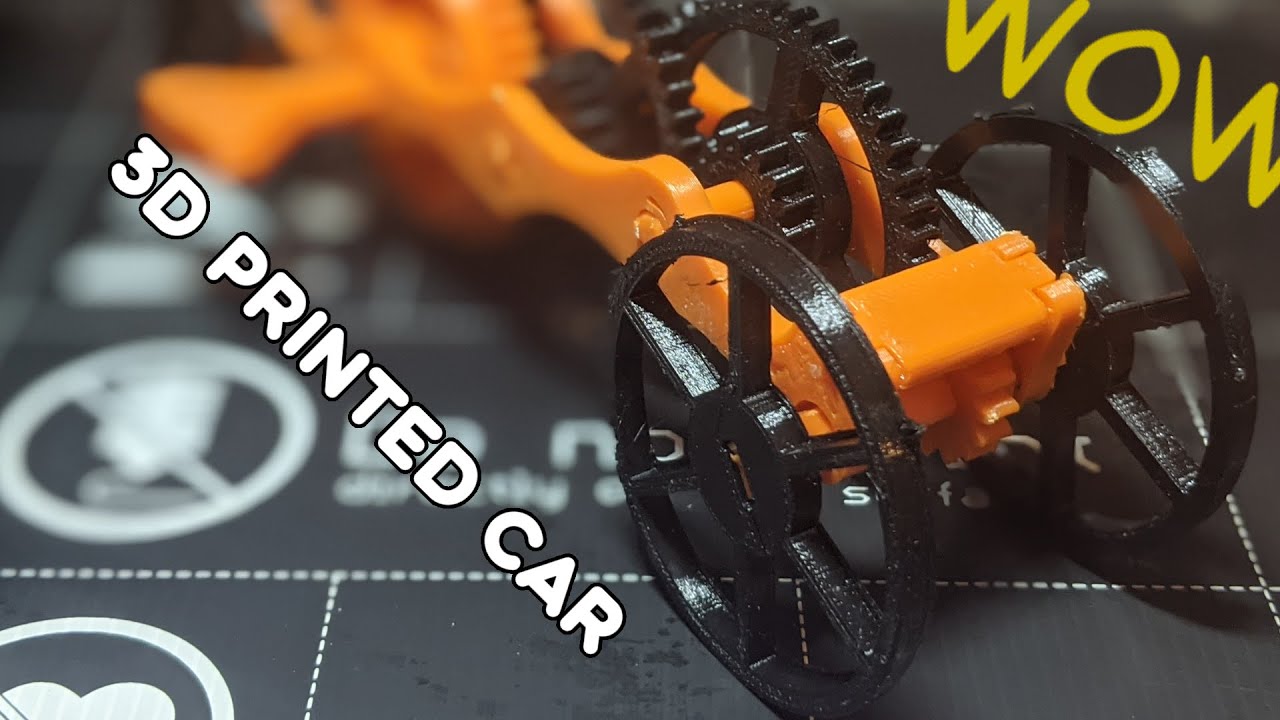 Fully 3D Printed Wind Up Car | Awesome Design! - YouTube