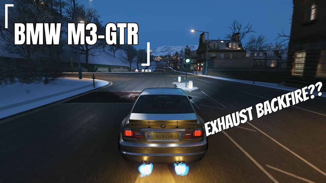 Night Driving with EXHAUST BACKFIRE?? BMW M3 GTR - Forza Horizon 4 ...