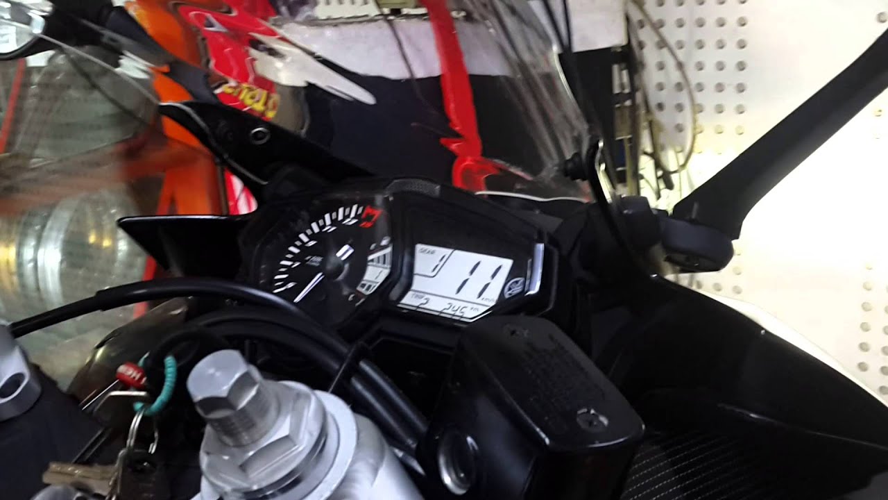 Top speed yamaha R25 on dynotest with Daytona ecu - YouTube