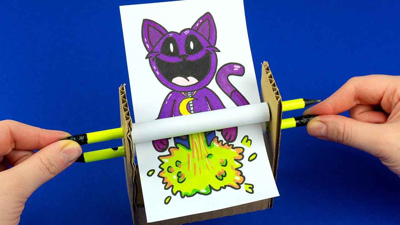 Drawing & Paper Craft CATNAP Transformation | Smiling Critters - YouTube