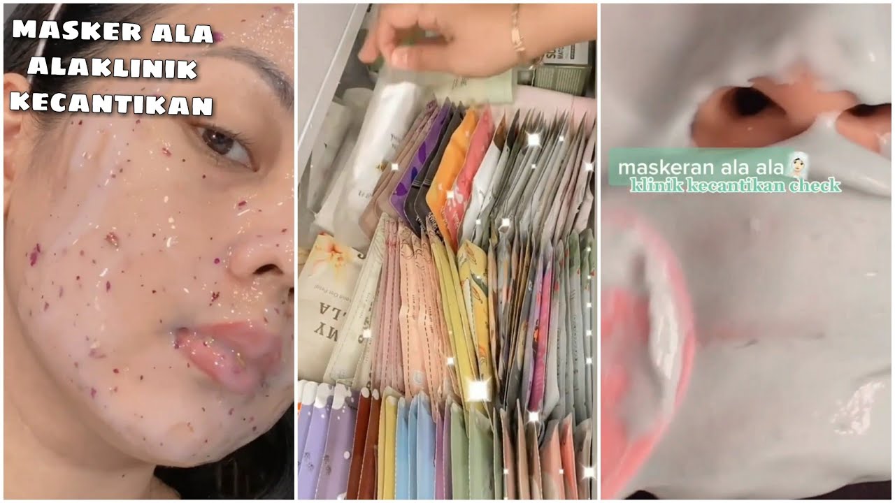 Masker ala klinik kecantikan viral tiktok 2021 pt4 #maskerpeeloff - YouTube