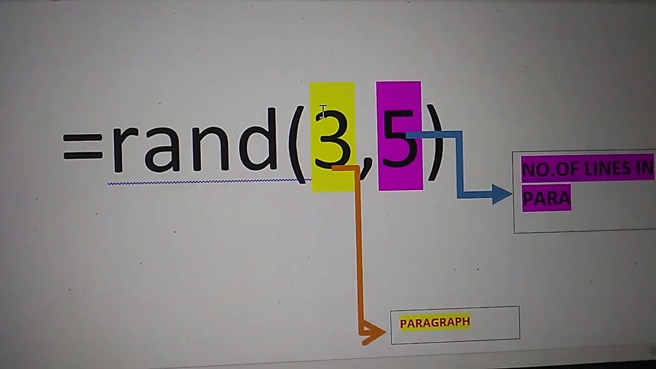 MS WORD RARE TRICK 9 How To Insert Random Text In MS Word YouTube MS WORD RARE TRICK 9 How To Insert Random Text In MS Word YouTube