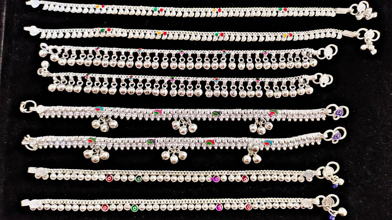 SILVER PAYAL COLLECTION WITH PRICE | SILVER BABY PAYAL DESIGNS 2021 ...