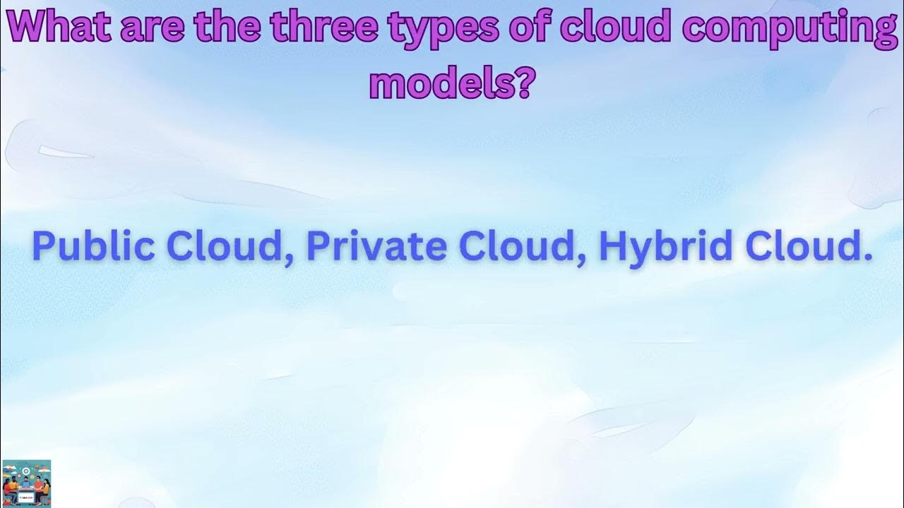 What are the three types of cloud computing models? - YouTube