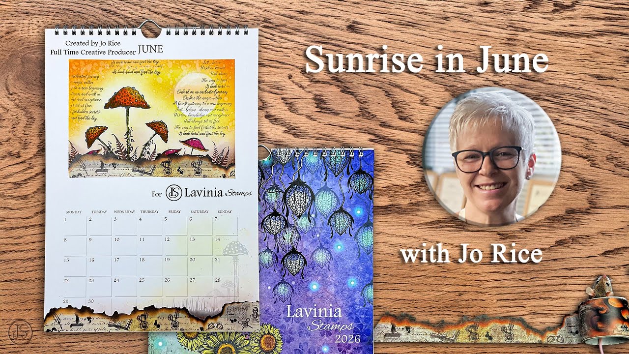 Sunrise in June – A Lavinia Stamps Tutorial with Jo Rice - YouTube