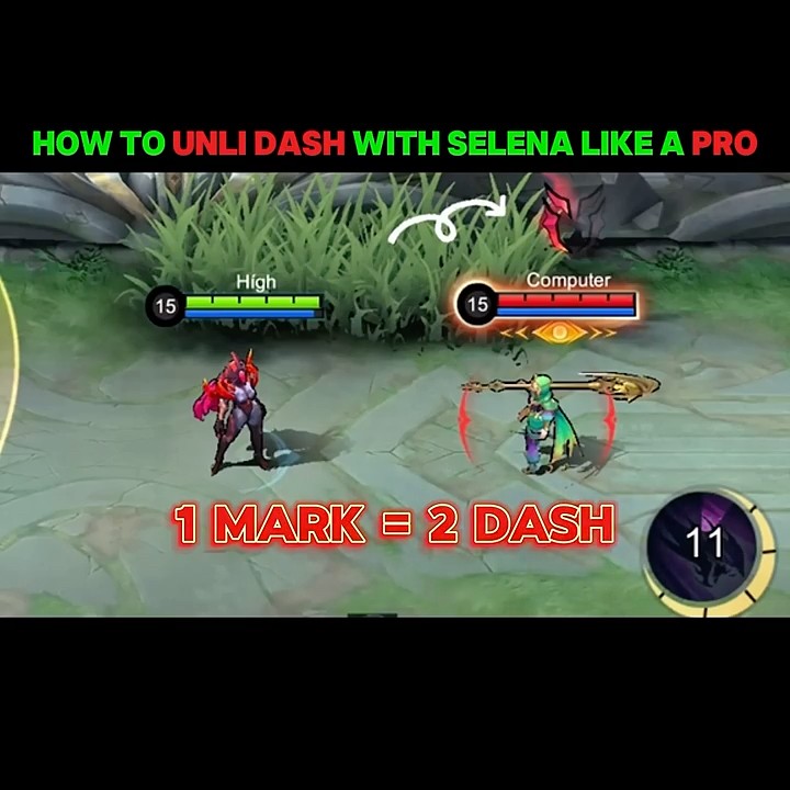 Selena unli dash tutorial #mobilelegends #selenaml #shorts - YouTube