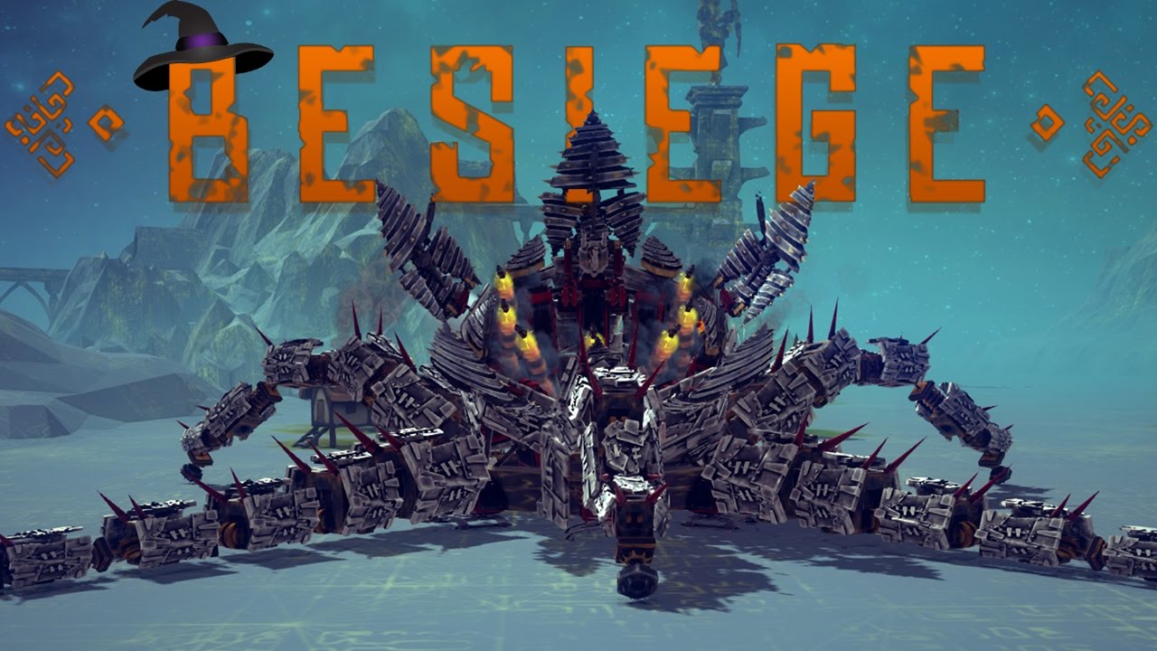 Besiege Best Creations - Spooky Edition! - Walking Octopus, The Wall ...