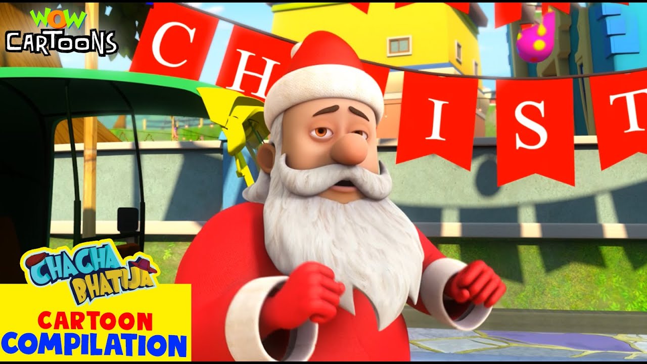 Chacha Bane Santa Claus | Chacha Bhatija Cartoon Compilation 09 ...