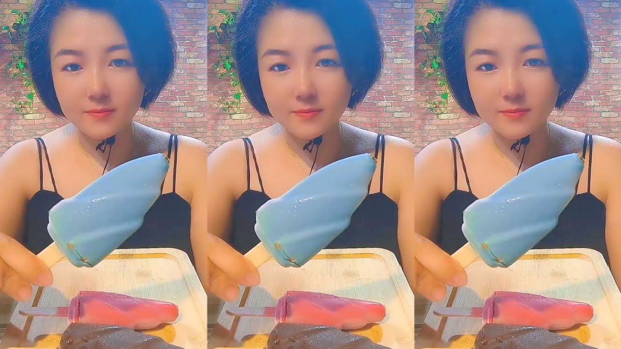 eating chocolate ice cream specials mew style delicious asmr mukbang ...